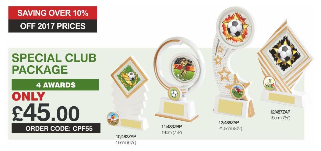 Football Package Deals - Essex Trophy Centre